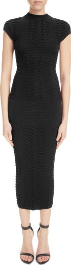 Balmain Chevron Texture Knit Body-Con Dress | Nordstrom
