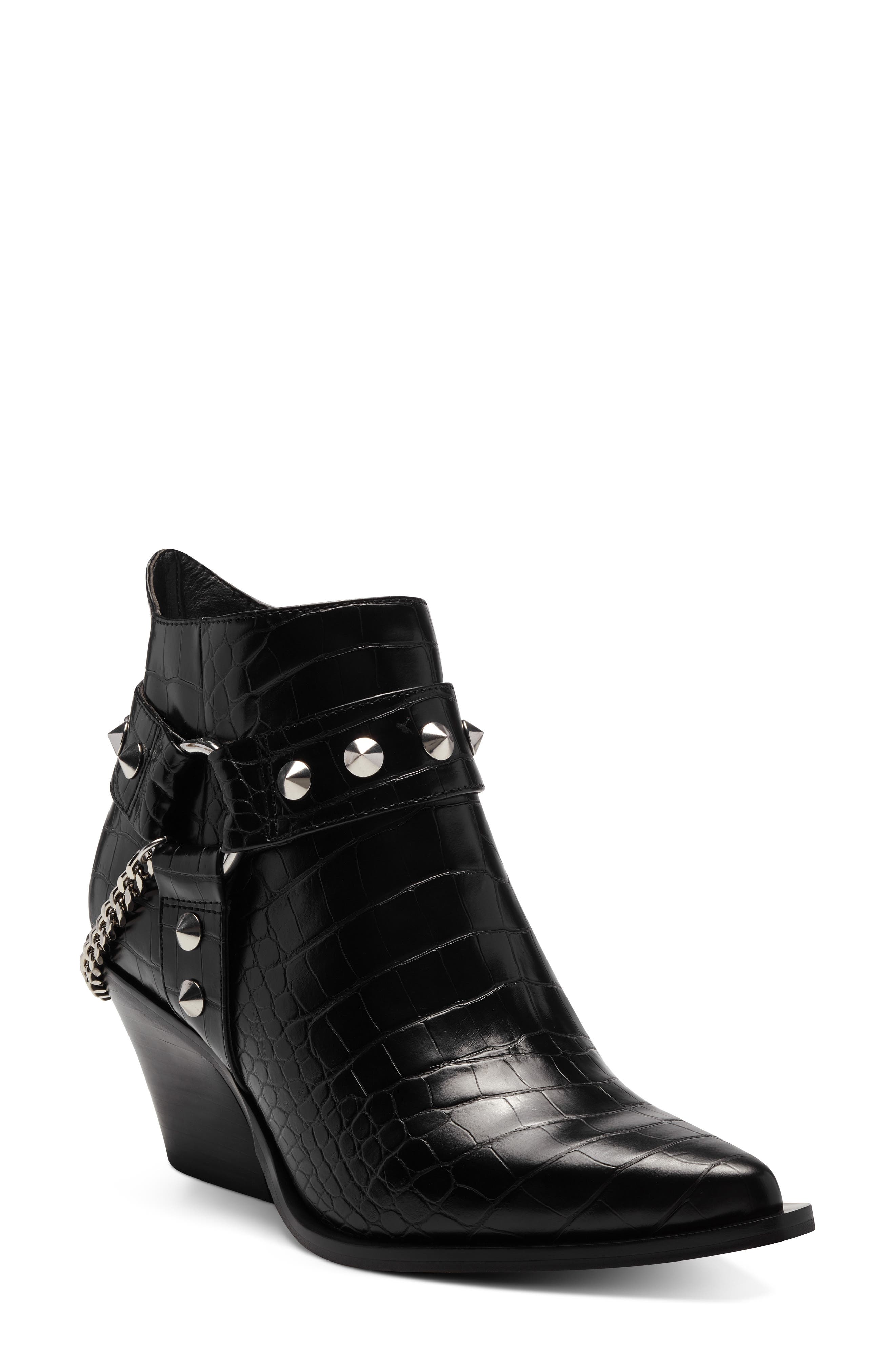 Jessica Simpson Zayrie Studded Moto Bootie (Women) | Nordstromrack