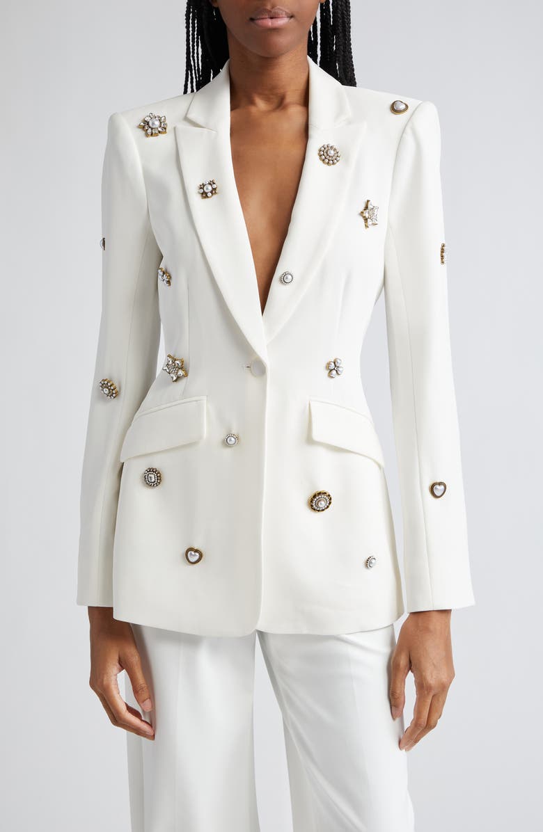 Cinq à Sept Cheyenne Goldtone Charm Embellished Blazer | Nordstromrack
