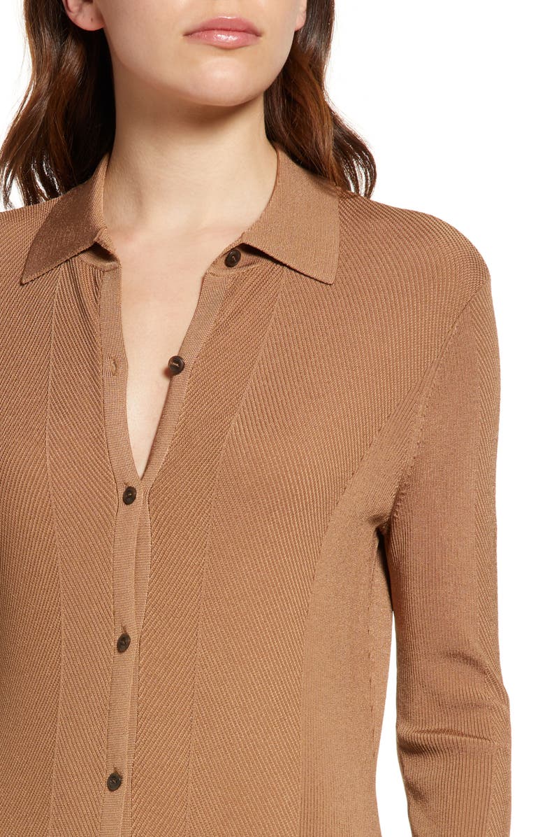 rag & bone Pacey Long Sleeve Button-Up Sweater Dress | Nordstromrack