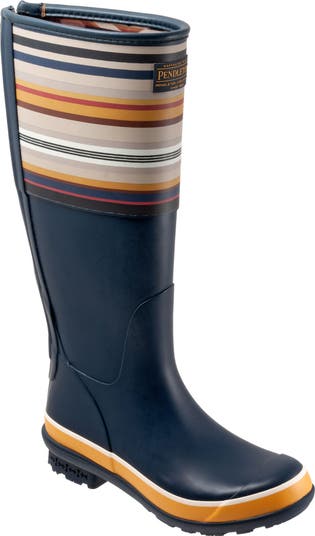 Pendleton Bridger Stripe Waterproof Knee High Rain Boot (Women) | Nordstrom