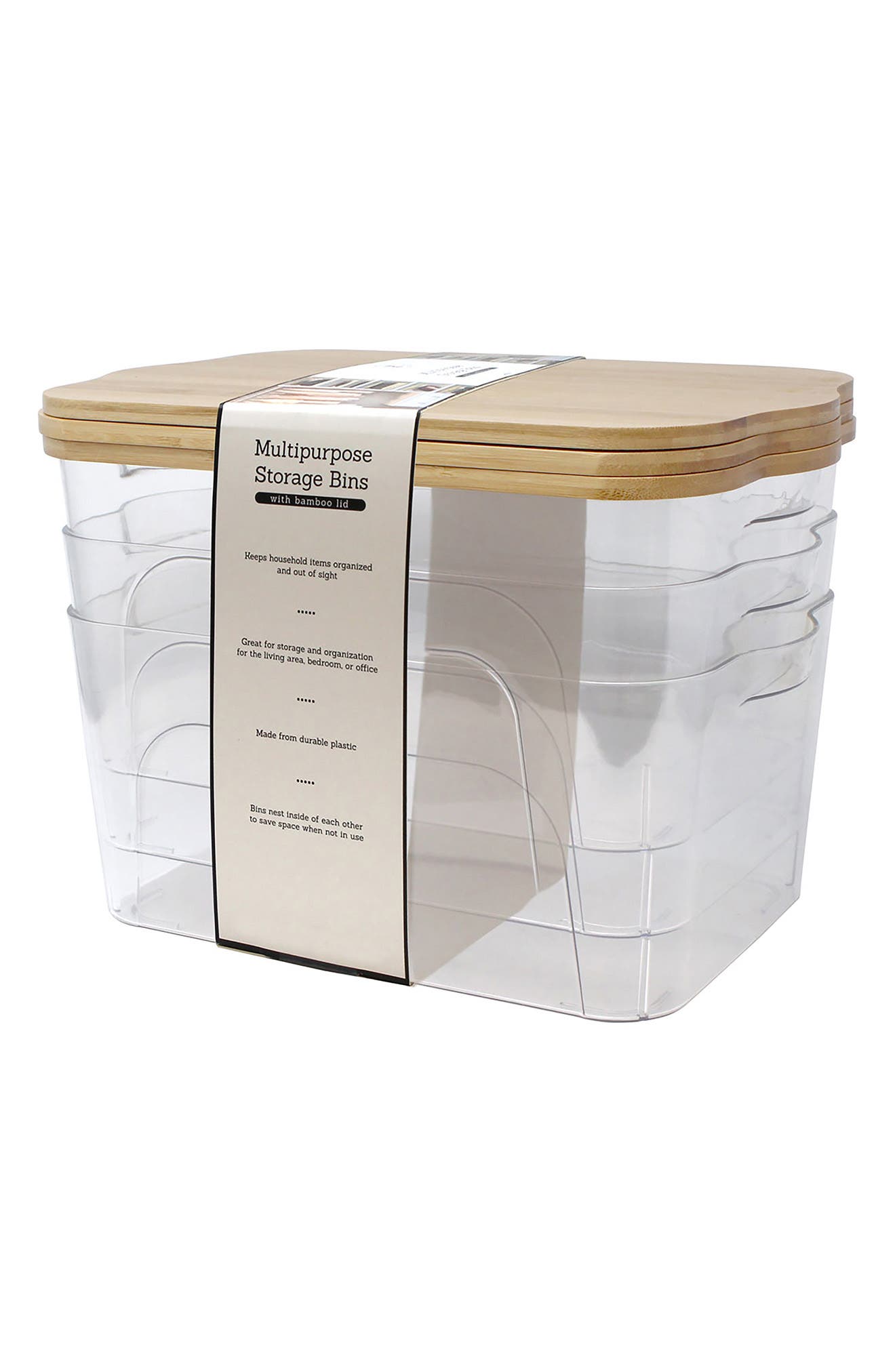Gourmet Home Products Heritage Extra Small Storage Bin - Set of 3 ...