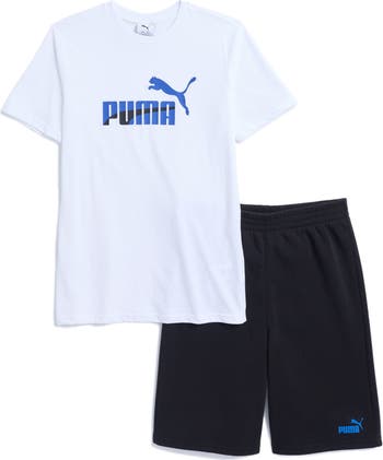 PUMA Kids' Logo Graphic T-Shirt & Shorts Set | Nordstromrack