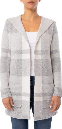 CYRUS Plaid Hooded Sweater Coat | Nordstromrack