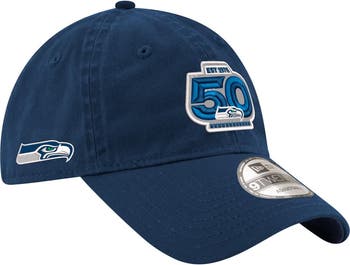 New Era Men's New Era College Navy Seattle Seahawks 50th Season 9TWENTY ...