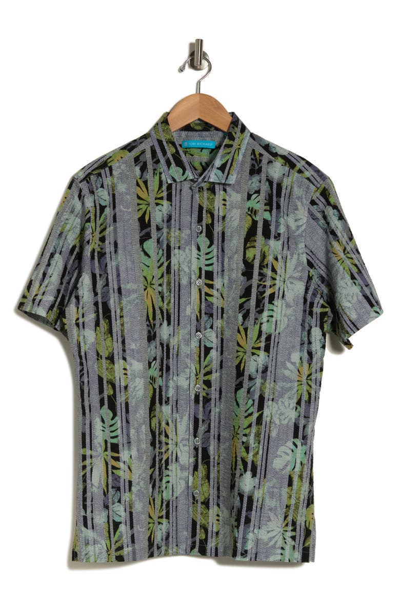Tori Richard Jungle Haze Short Sleeve Cotton Button-Up Shirt ...