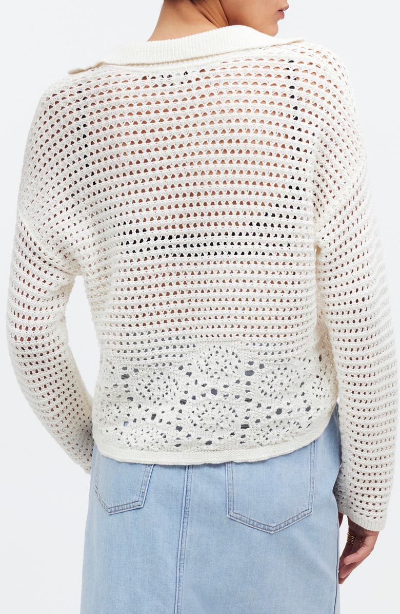 Madewell Crochet Polo Sweater | Nordstromrack