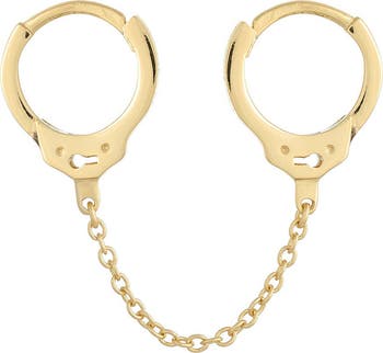 BY ADINA EDEN Single Handcuff Huggie Earring | Nordstromrack