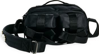 Simone Rocha Beaded Classic Bow Nylon Crossbody Camera Bag | Nordstrom