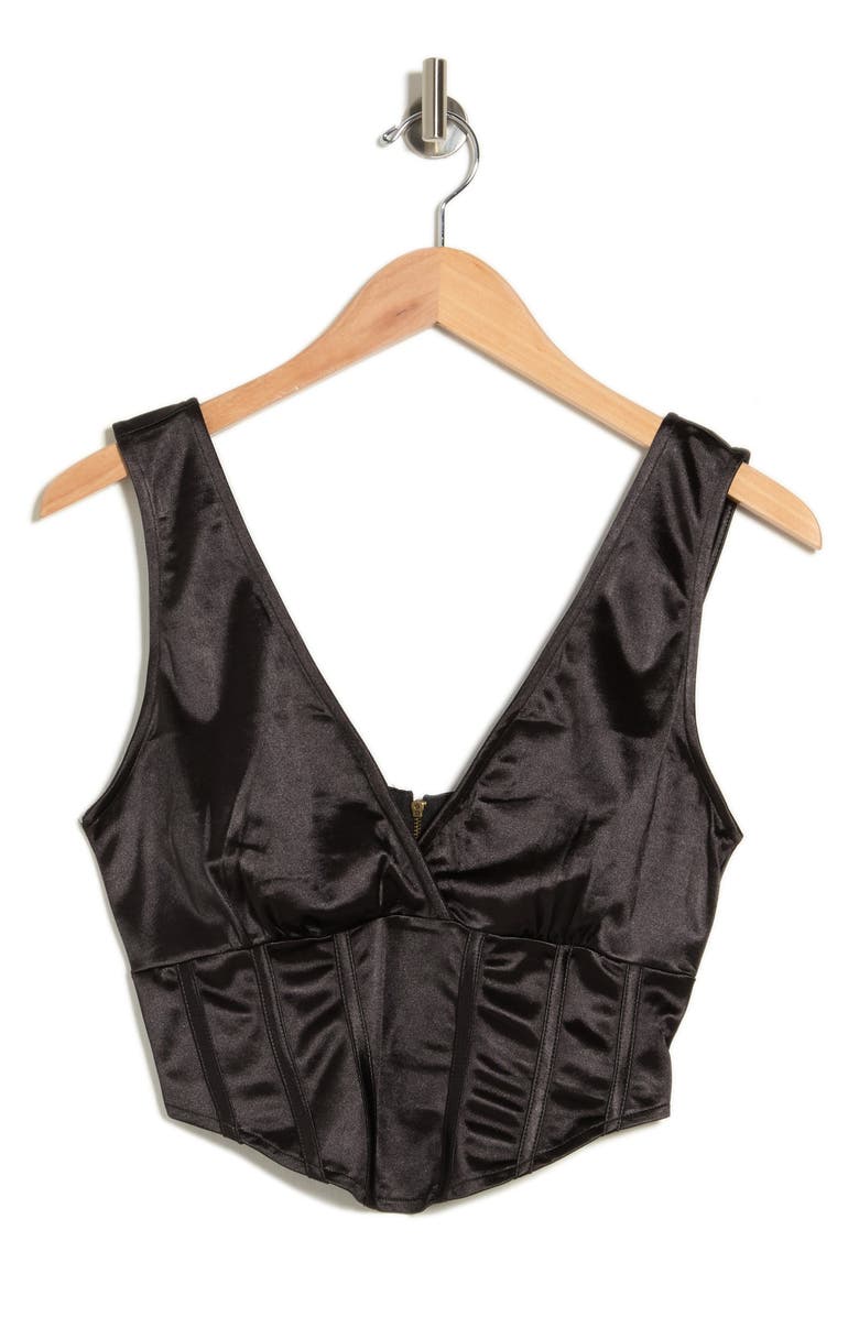 Know One Cares Satin Corset Top | Nordstromrack
