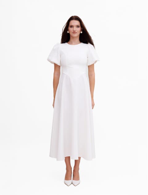 Puff Sleeve White Dresses | Nordstrom