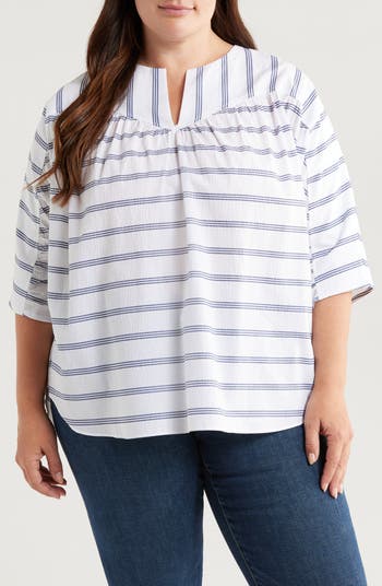 HARSHMAN Elexis Stripe Tunic Top | Nordstrom