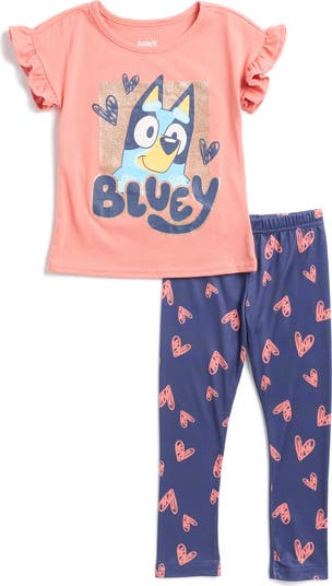 Happy Threads Kids' Bluey Graphic T-Shirt & Leggings Set | Nordstromrack