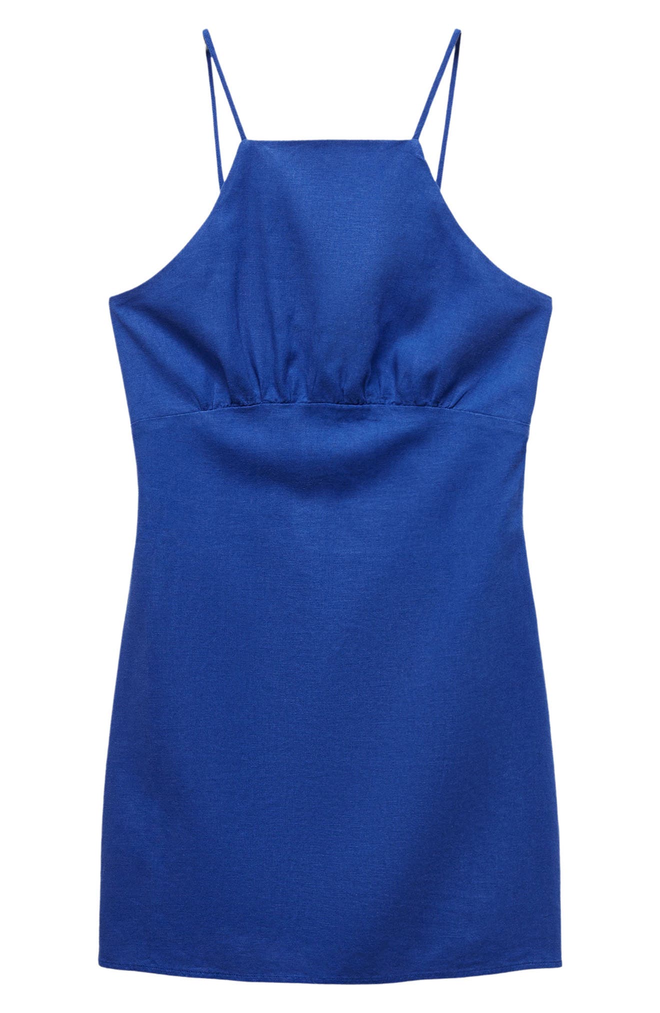 MANGO Linen Blend Minidress | Nordstromrack