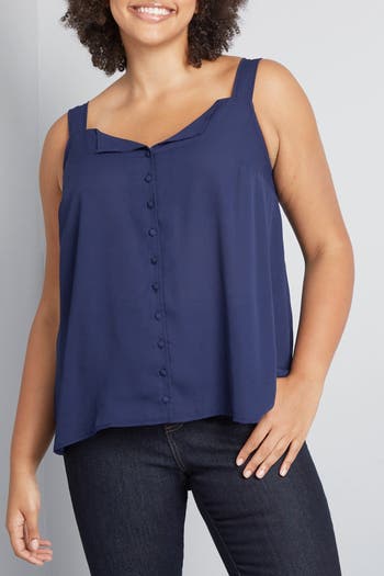 ModCloth A-Line Button Down Tank Top | Nordstromrack