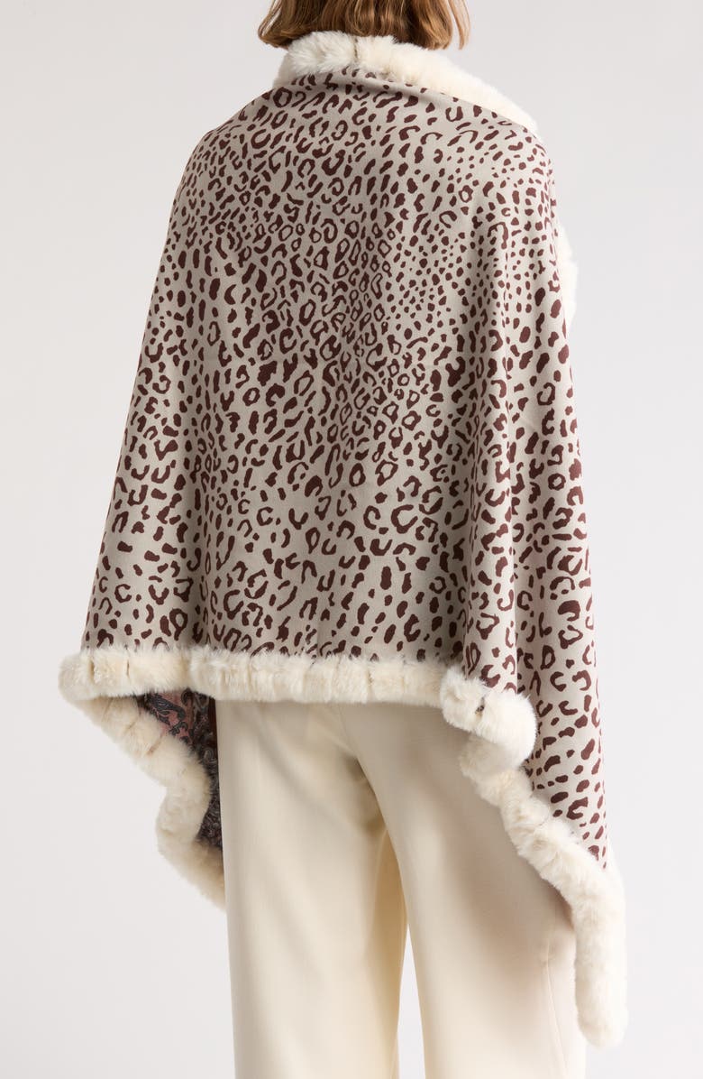 La Fiorentina Faux Fur Trim Wrap | Nordstromrack