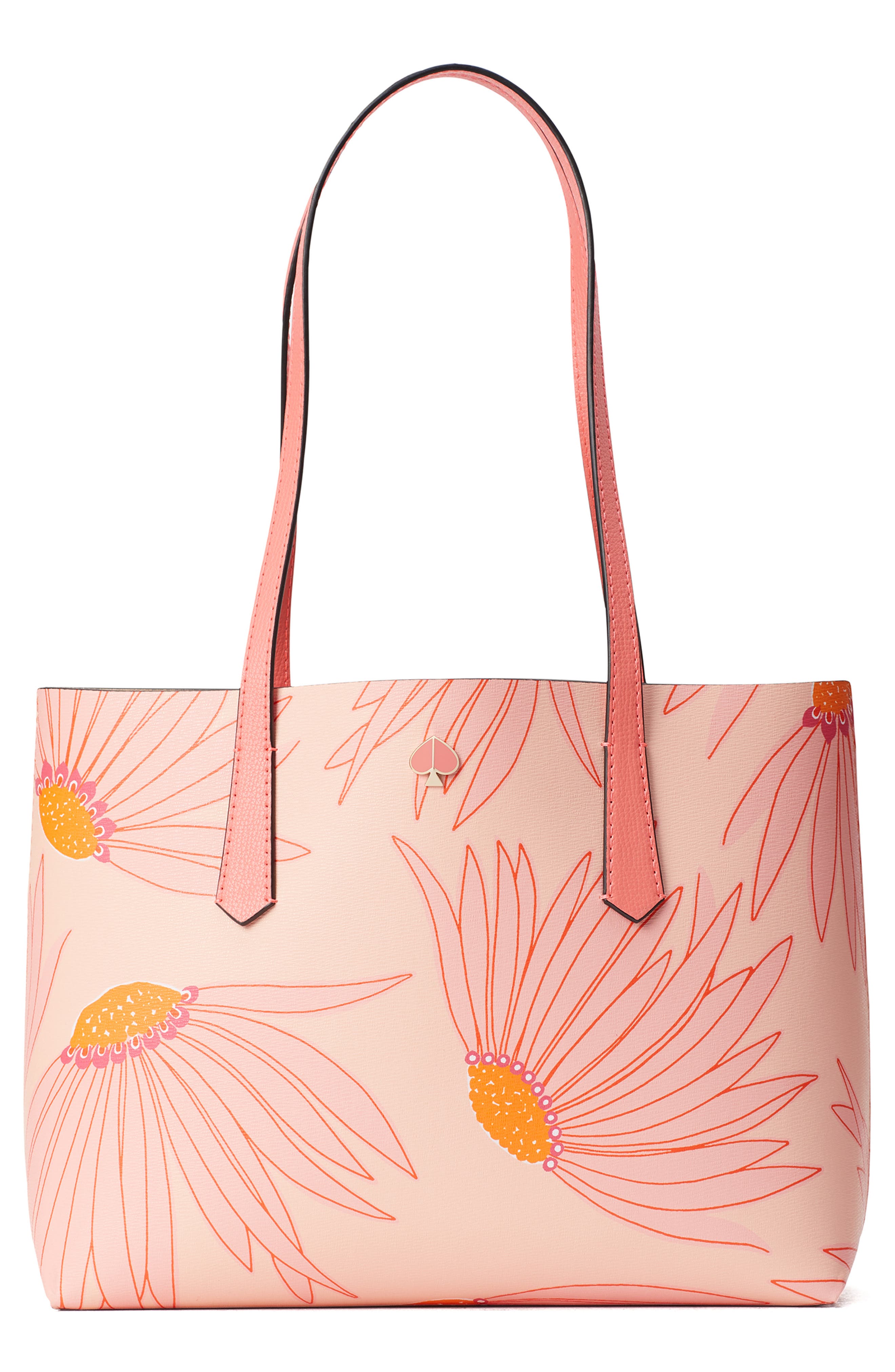 Kate Spade New York small molly falling flower faux leather tote ...