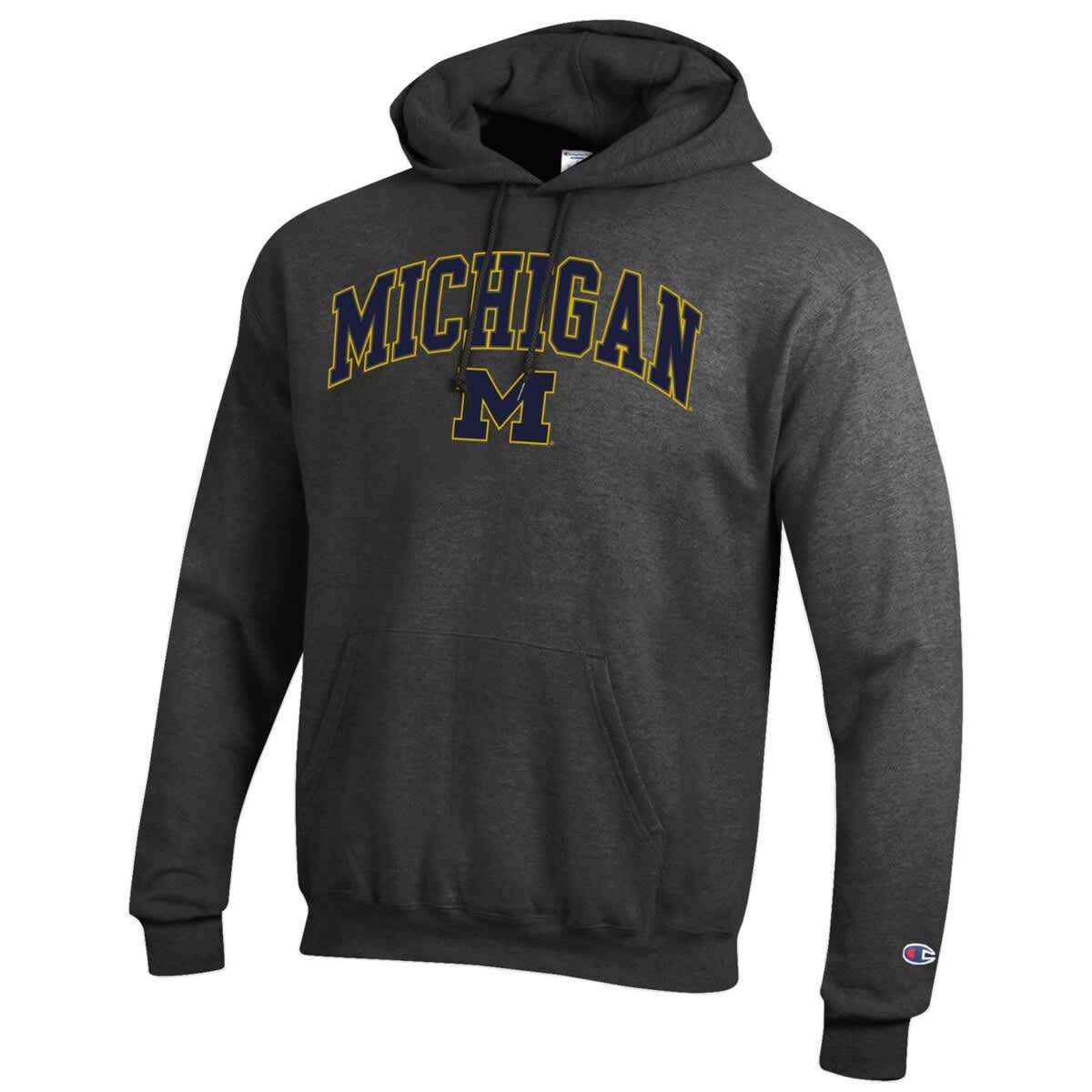 Champion Men's Champion Heather Charcoal Michigan Wolverines Arch Over ...