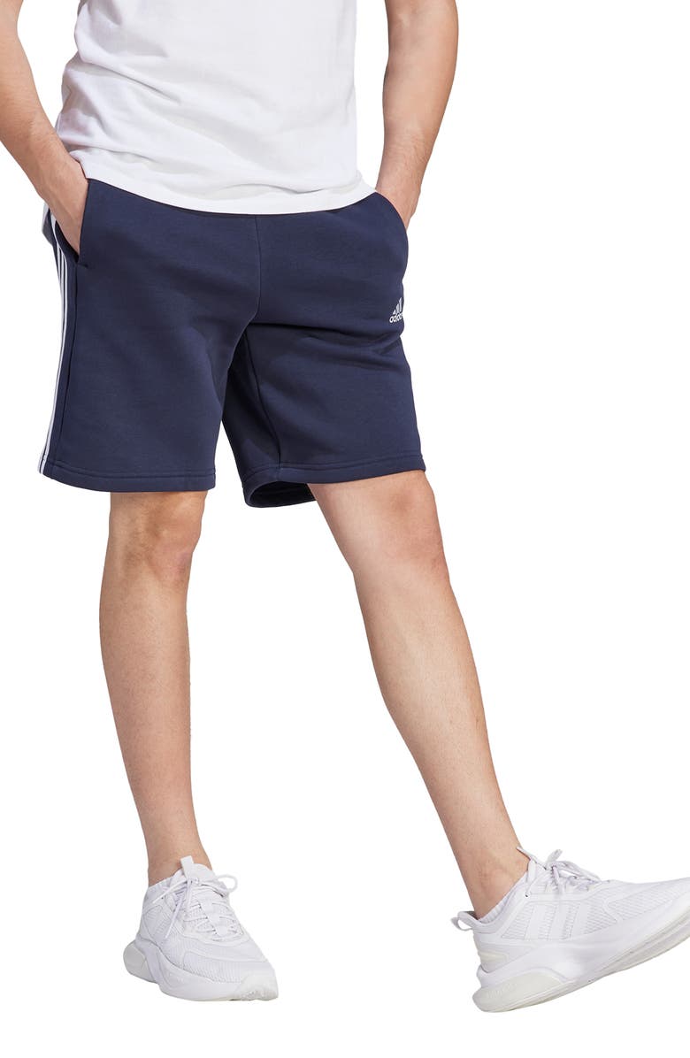 adidas Essentials 3-Stripes Fleece Shorts | Nordstromrack