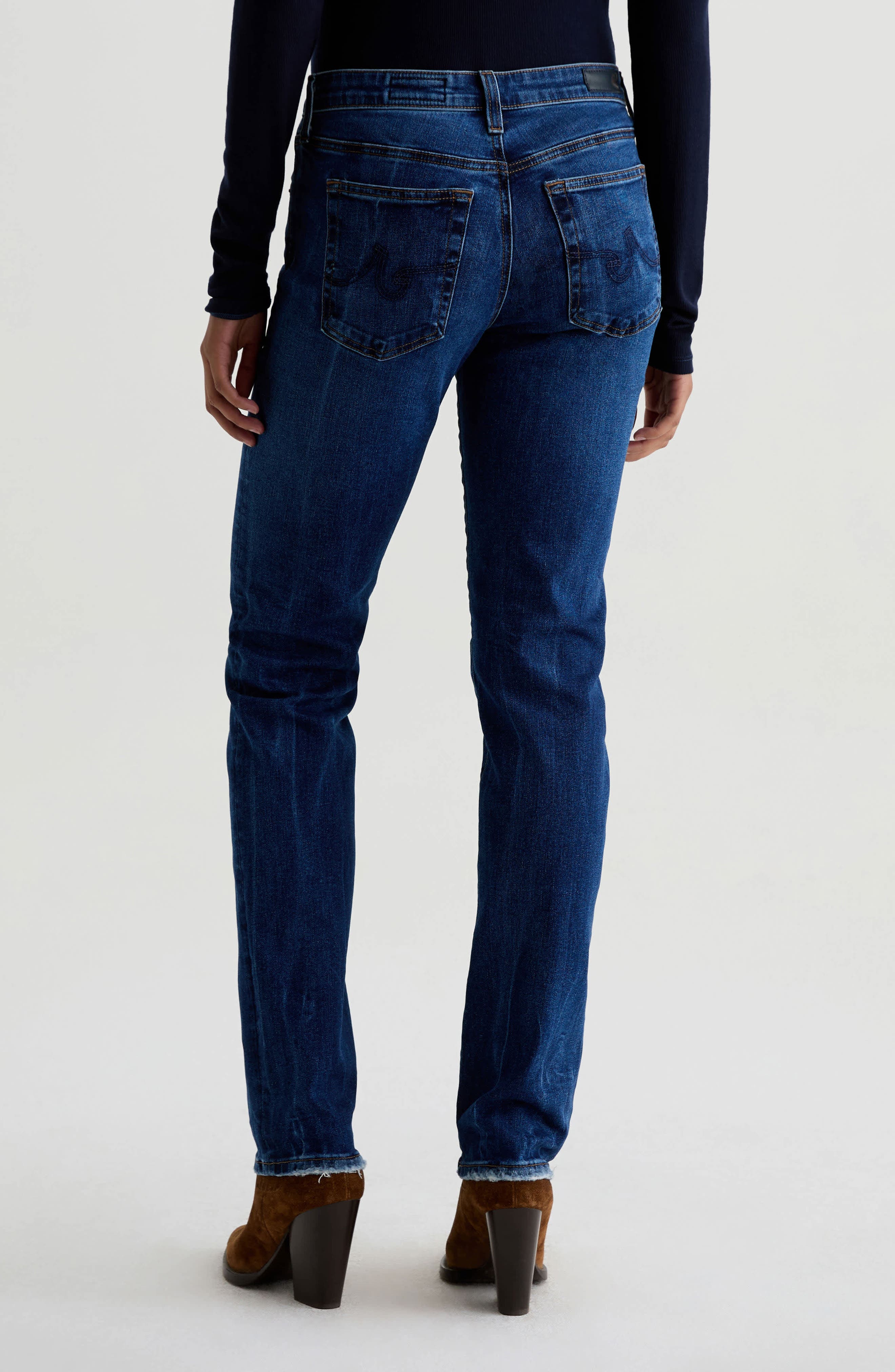 AG Sandra Low Rise Slim Straight Leg Jeans | Nordstrom