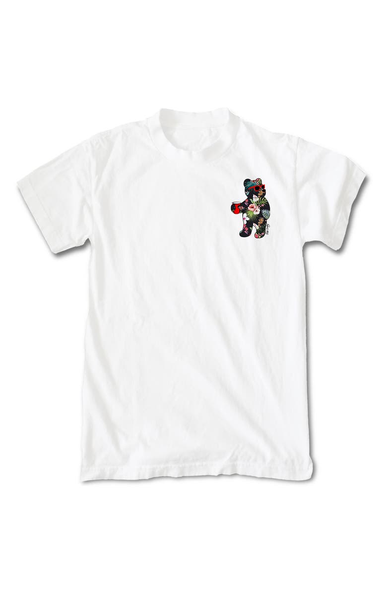 RIOT SOCIETY Floral Bear Graphic Print T-Shirt | Nordstromrack
