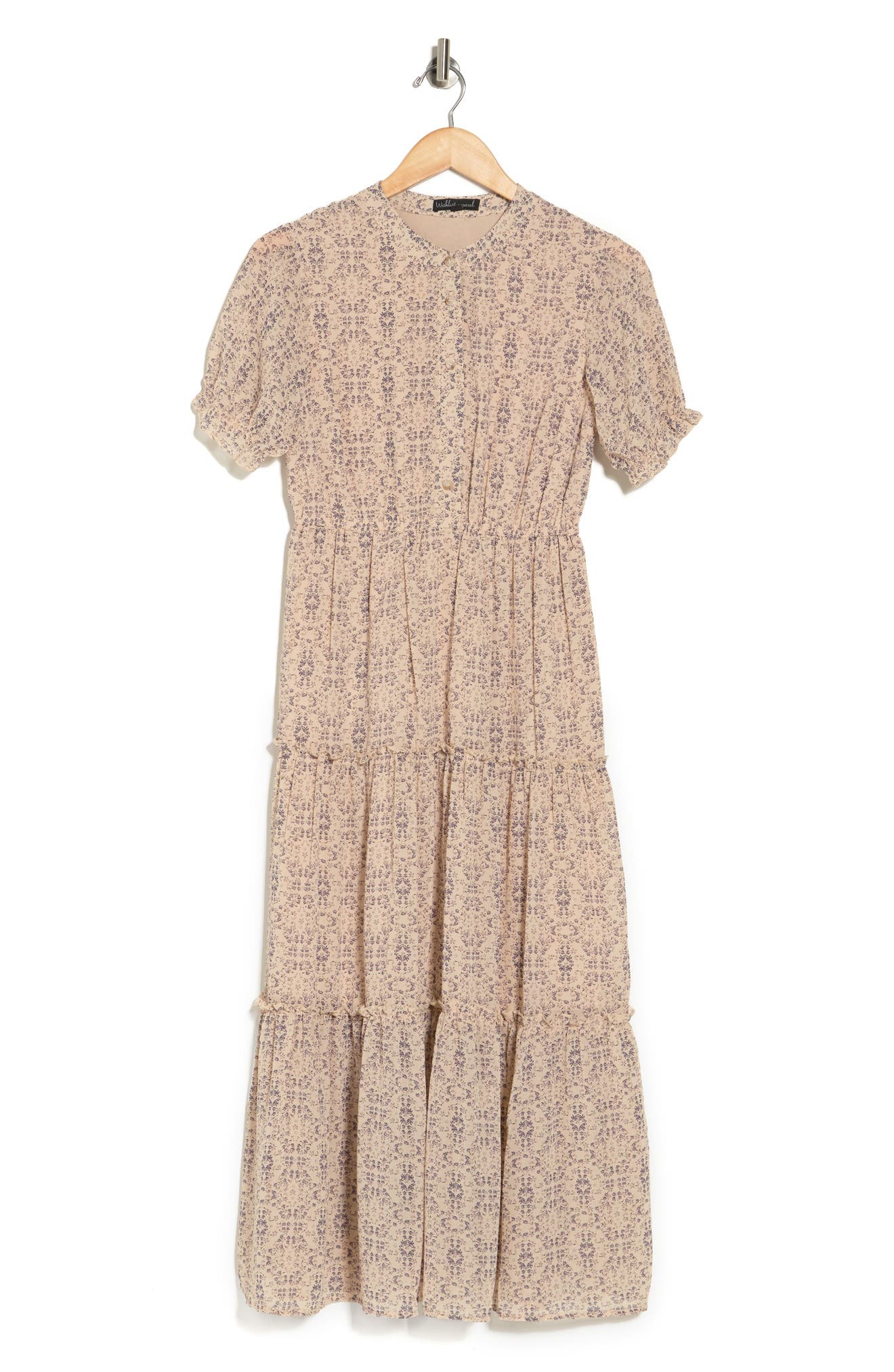 WISHLIST Ditsy Medallion Floral Print Midi Dress | Nordstromrack