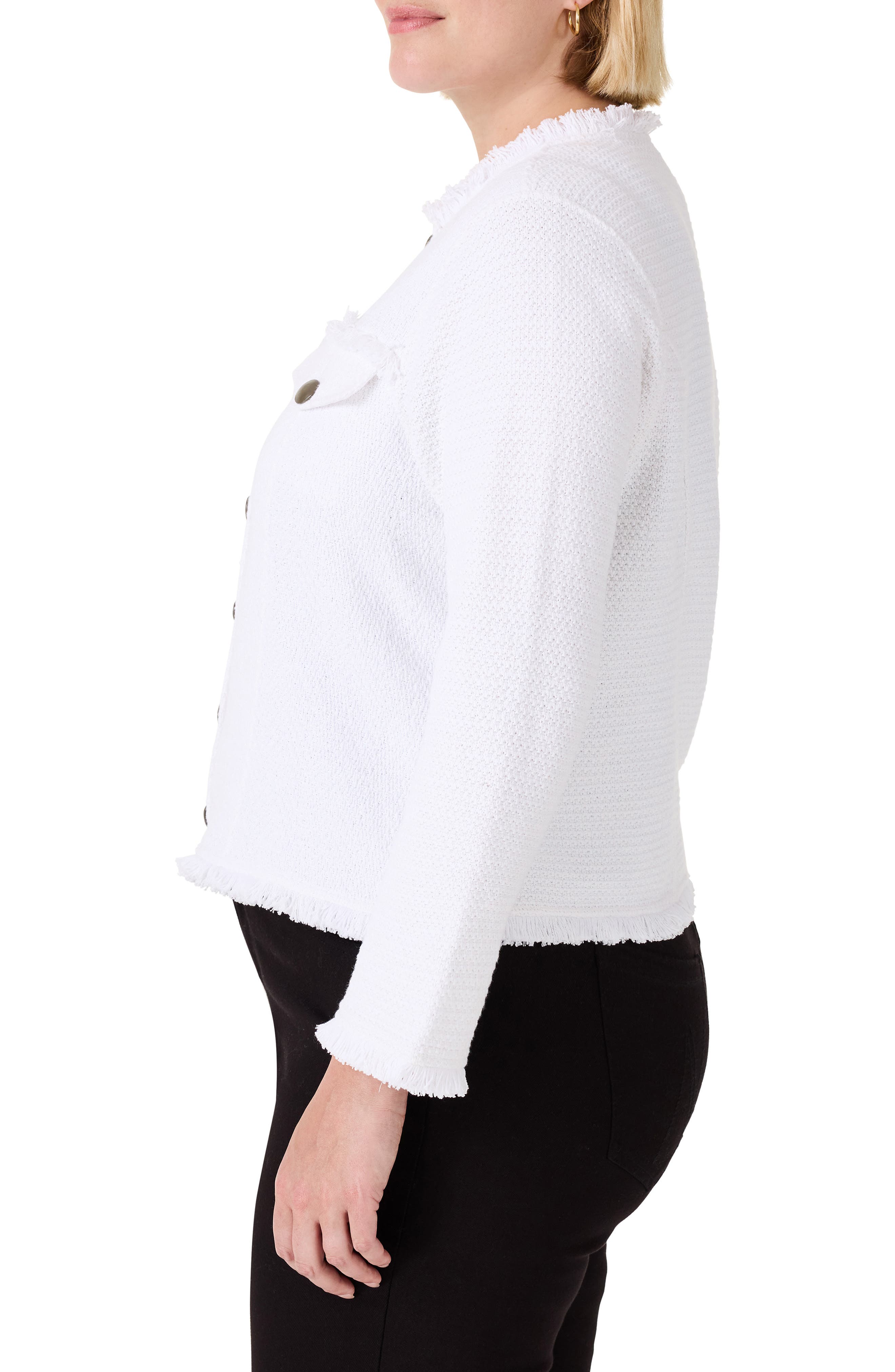 NIC+ZOE Fringe Knit Jacket | Nordstromrack