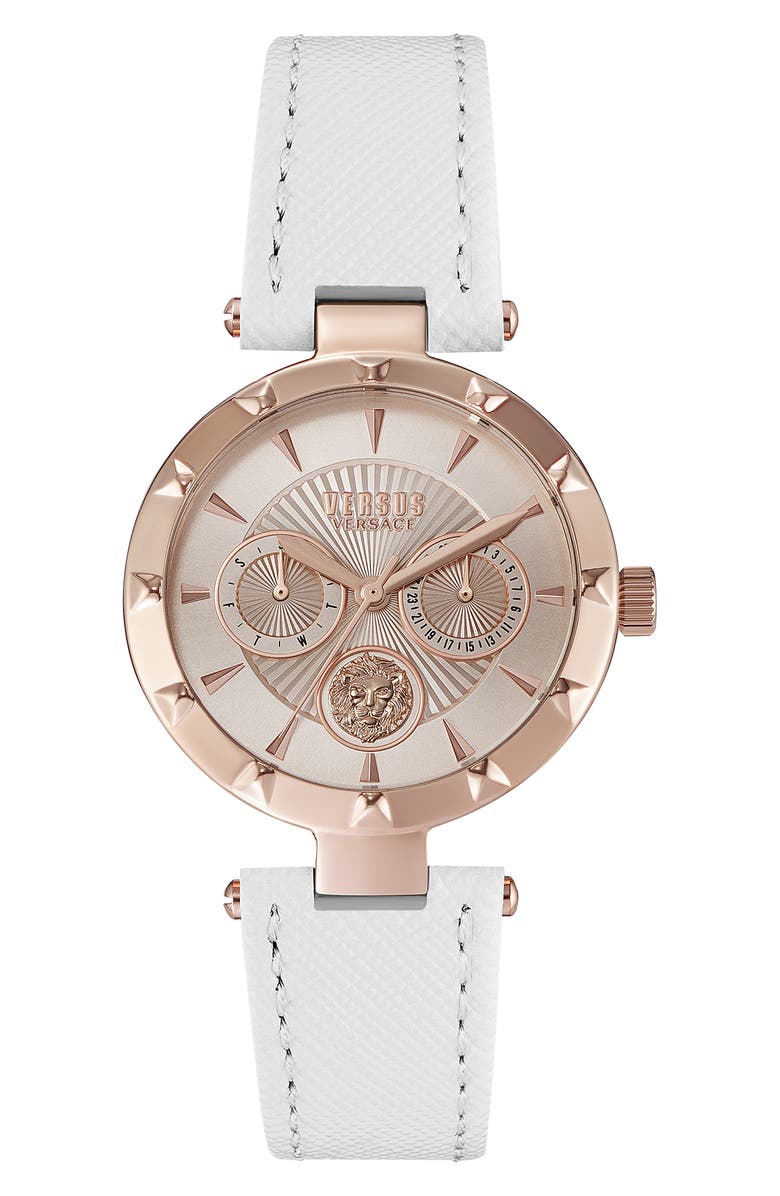 VERSUS Versace Sertie Leather Strap Watch, 36mm | Nordstromrack