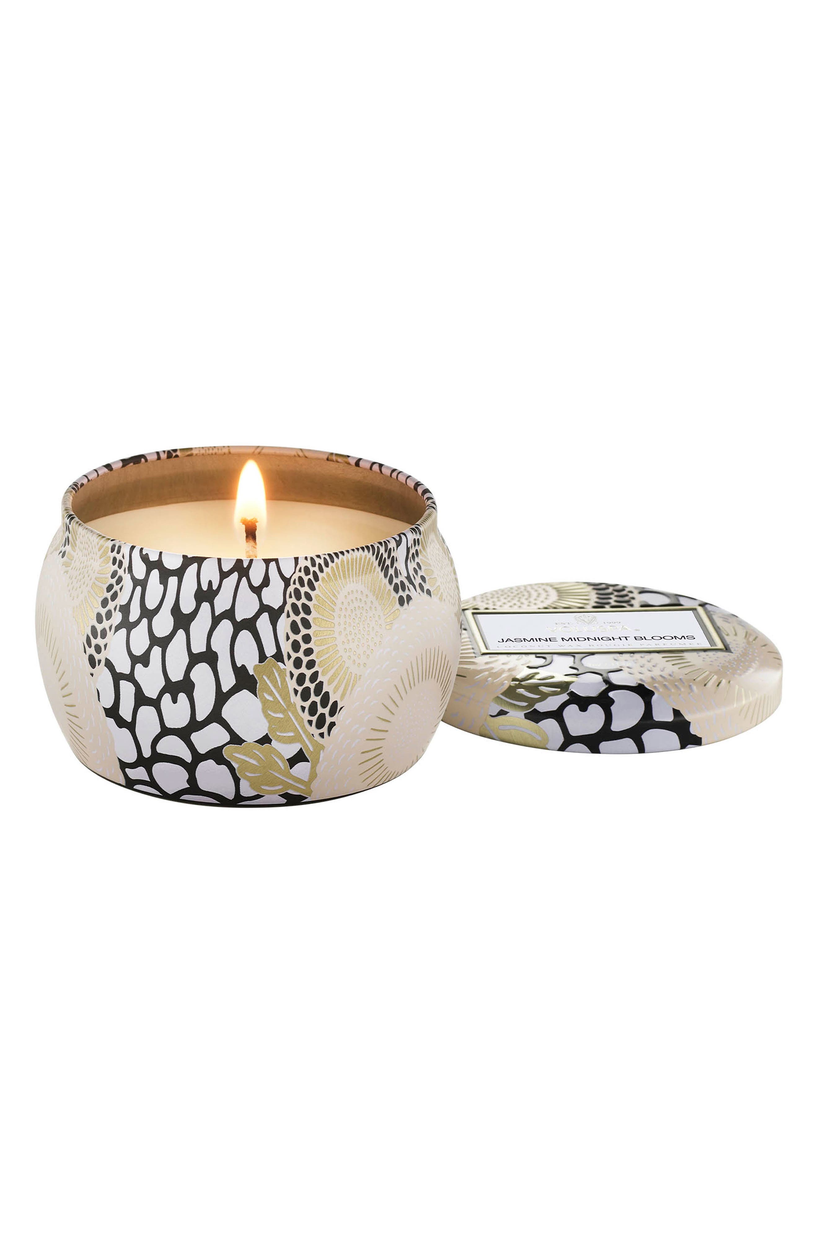 Voluspa Jasmine Midnight Blooms Mini Tin Candle | Nordstrom