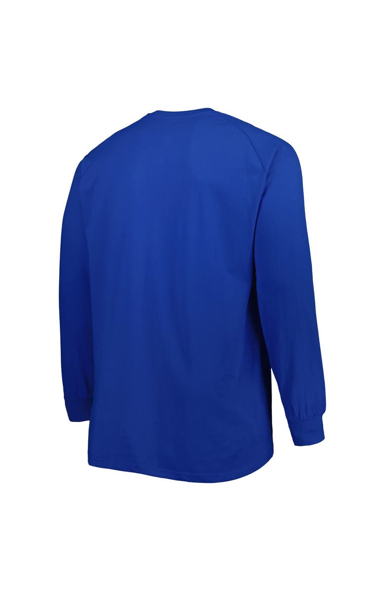 PROFILE Men's Royal Kentucky Wildcats Big & Tall Two-Hit Raglan Long ...