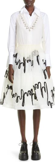 Simone Rocha Embroidered Midi Tutu Skirt | Nordstromrack