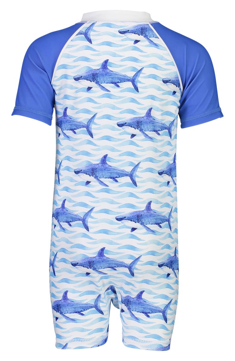 Snapper Rock Shark One-Piece Rashguard Swimsuit | Nordstrom
