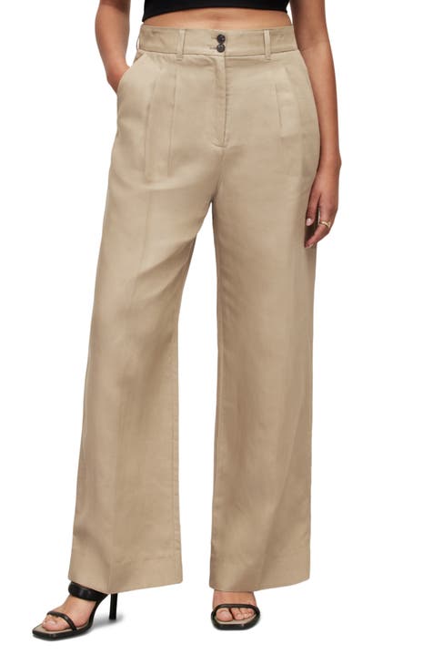 Women's Beige Wide-Leg Pants | Nordstrom