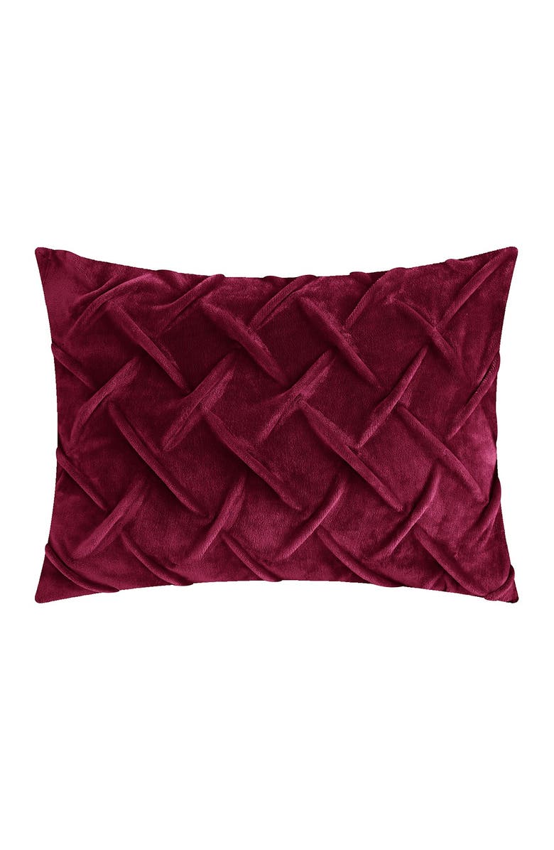 CHIC Thirsa Pinch Pleat Crisscross Faux Shearling Lined King Comforter ...