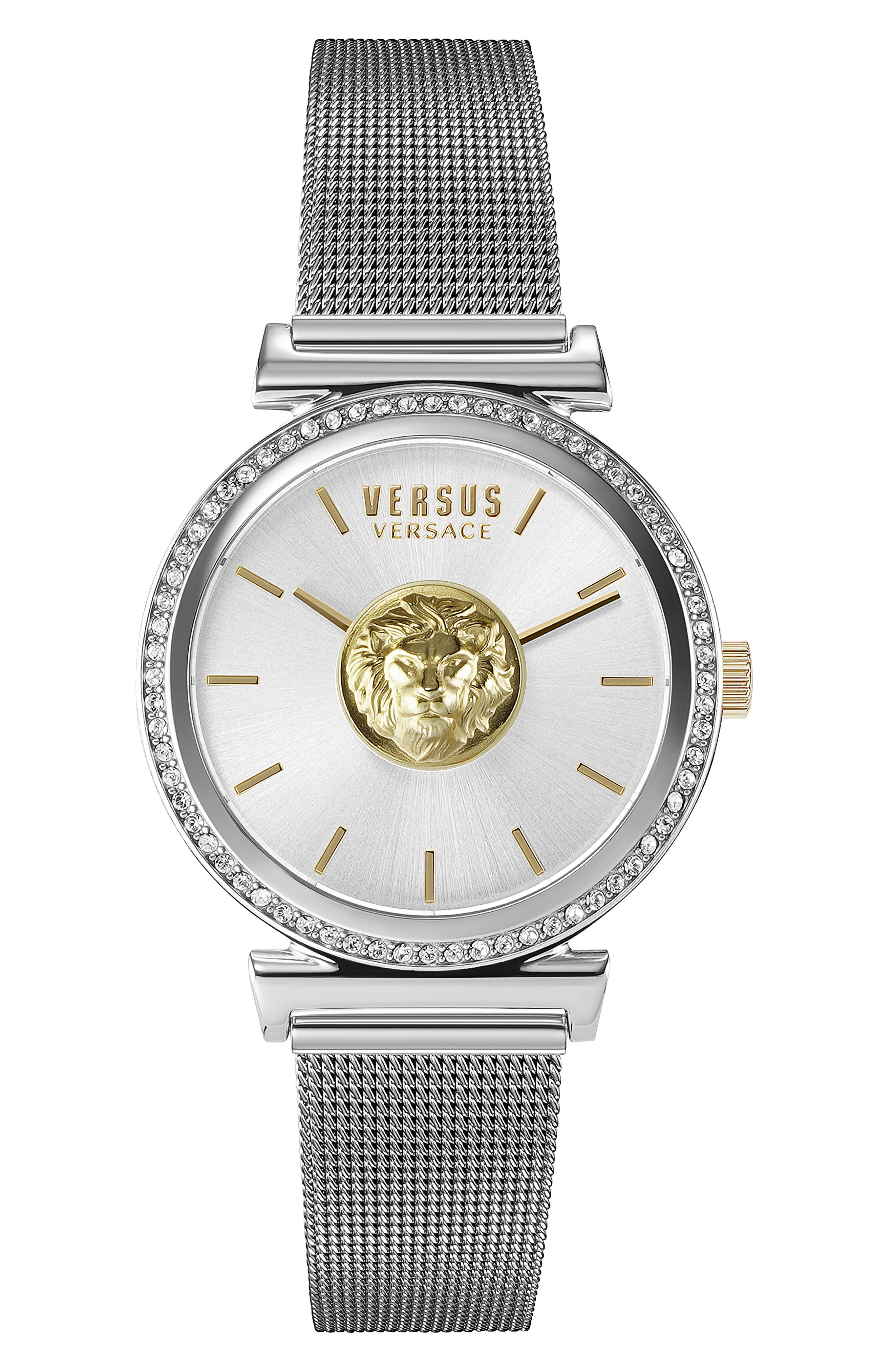 VERSUS Versace Brick Lane Mesh Strap Watch, 34mm | Nordstromrack