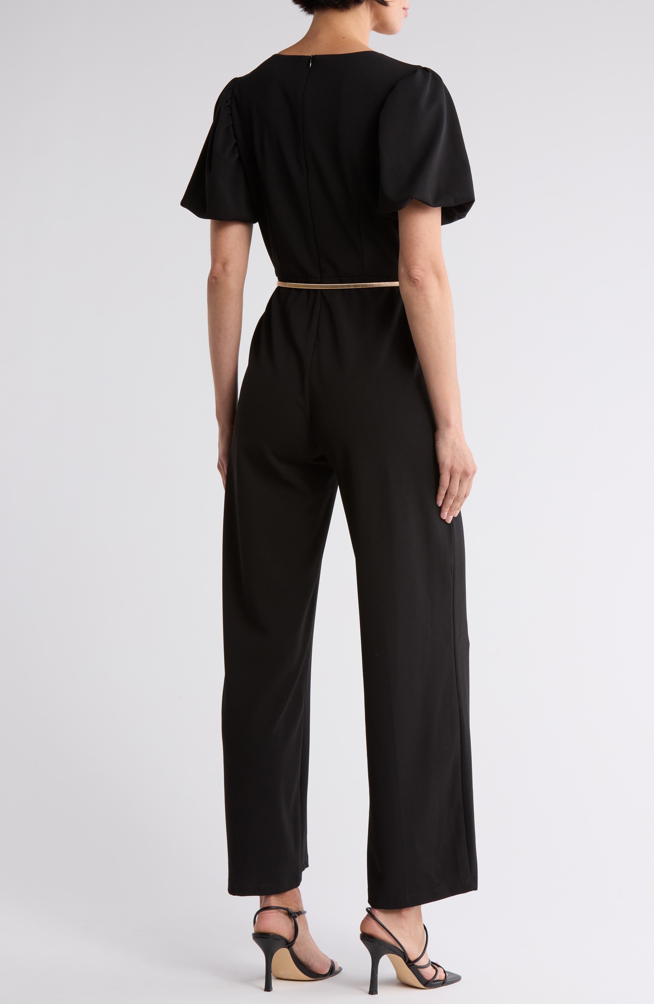 Marina Puff Sleeve Belted Jumpsuit | Nordstromrack