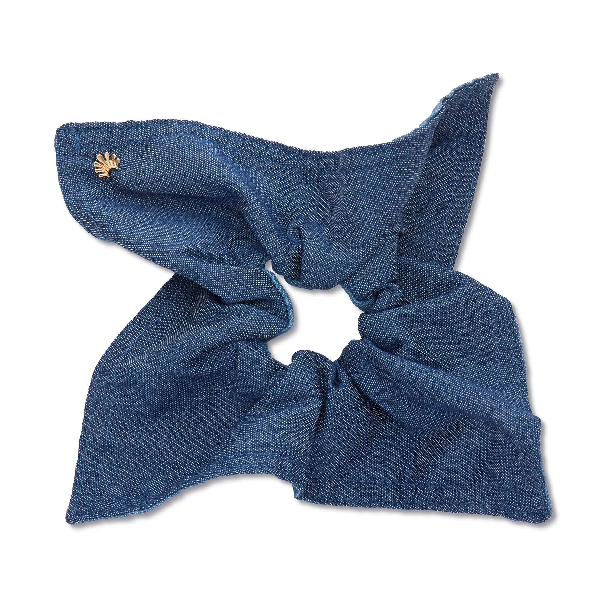 Lele Sadoughi Denim Double Faced Square Scrunchie | Nordstrom