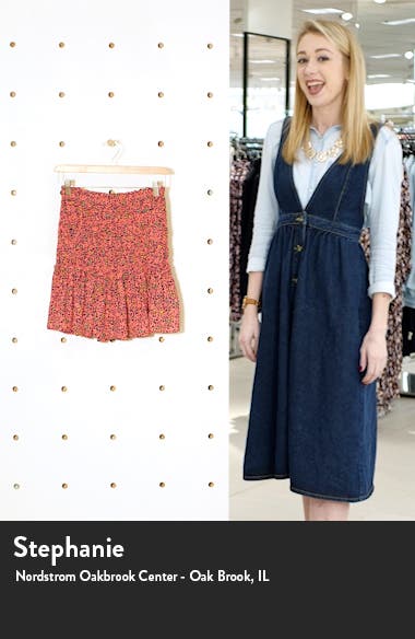 Good Luck Gem Smocked Waist Mini Skirt | Nordstromrack
