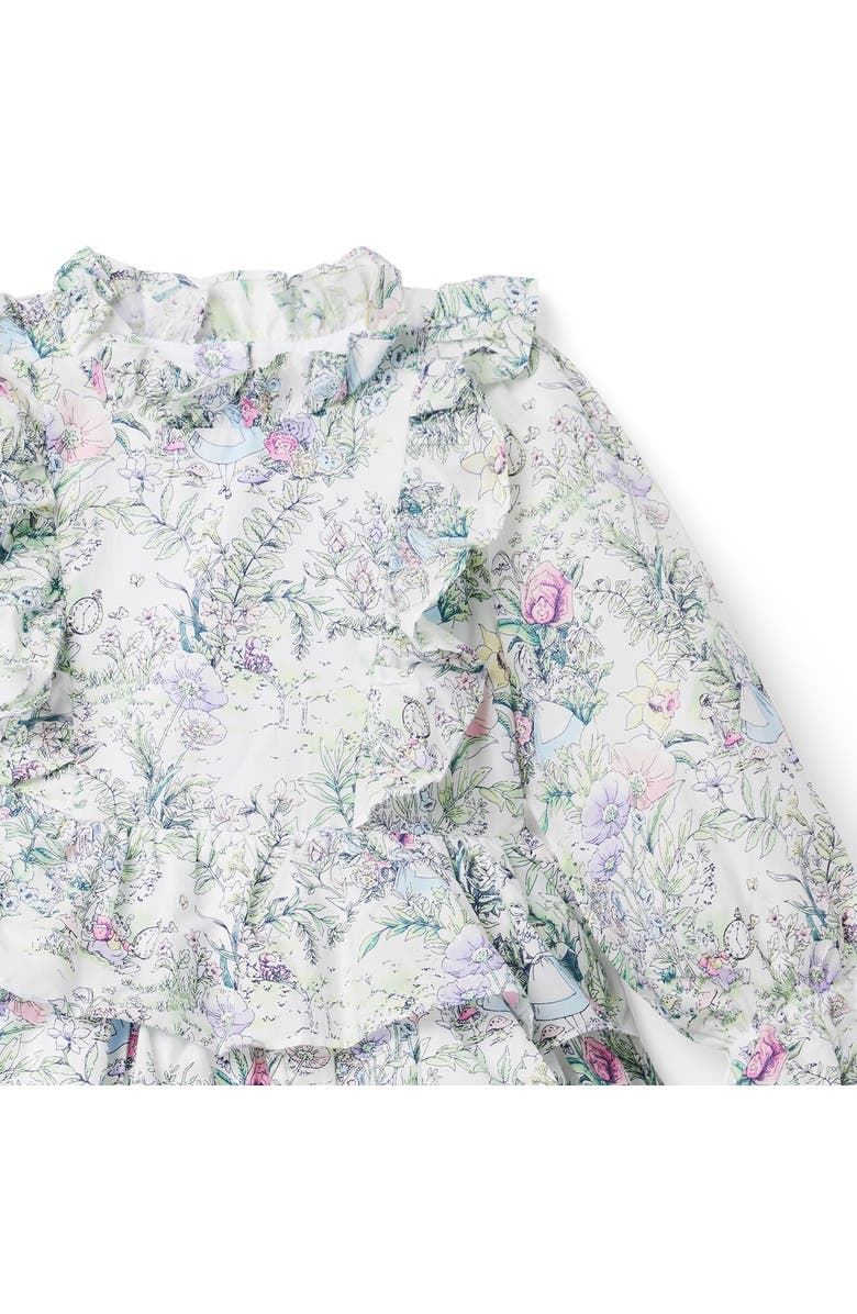 Janie and Jack x Disney Kids' Alice in Wonderland Long Sleeve Ruffle ...