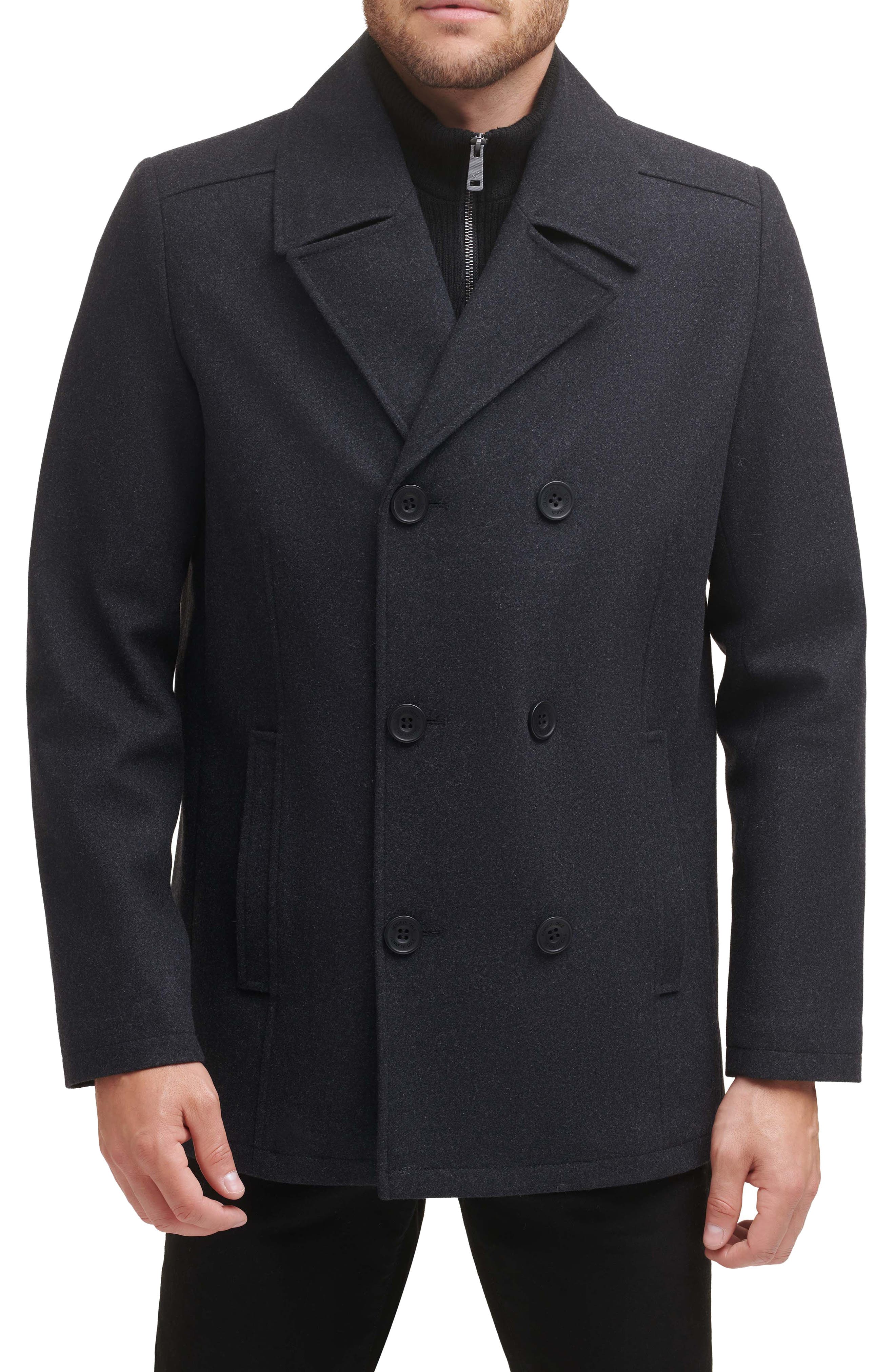 Kenneth Cole New York Classic Wool Peacoat | Nordstromrack