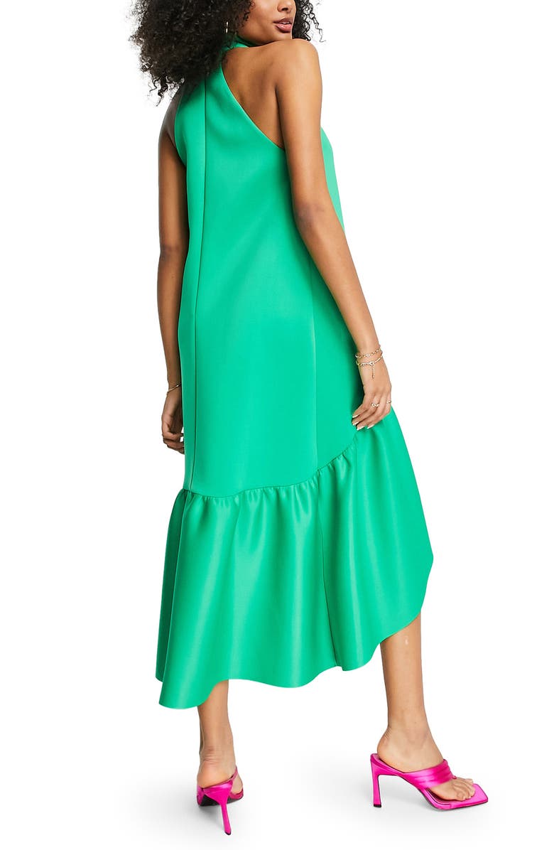 ASOS DESIGN Trapeze Halter Midi Dress | Nordstromrack