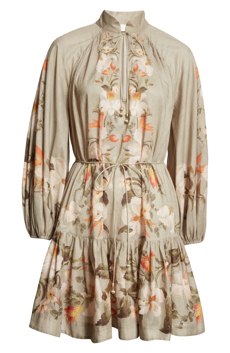Zimmermann Lexi Billow Long Sleeve Tiered Minidress | Nordstromrack