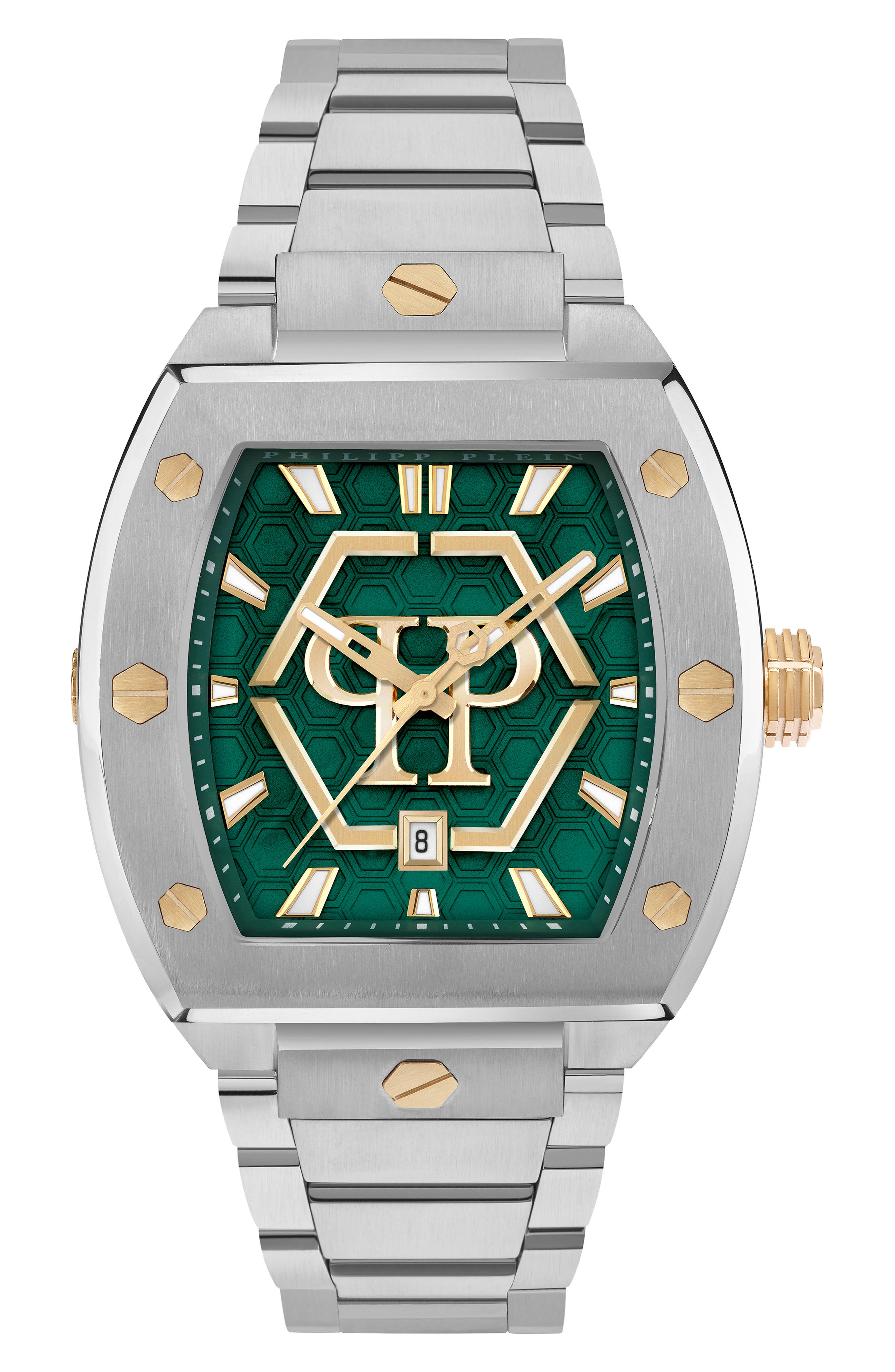 PHILIPP PLEIN The Hexagon Phantom Bracelet Watch, 44mm x 56.2mm | Nordstrom