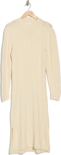 Lucky Brand Long Sleeve Cable Stitch Sweater Dress | Nordstromrack