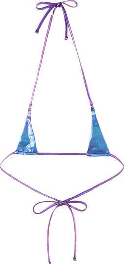 LECHERY® Lustrous Micro Triangle Bikini Top | Nordstrom