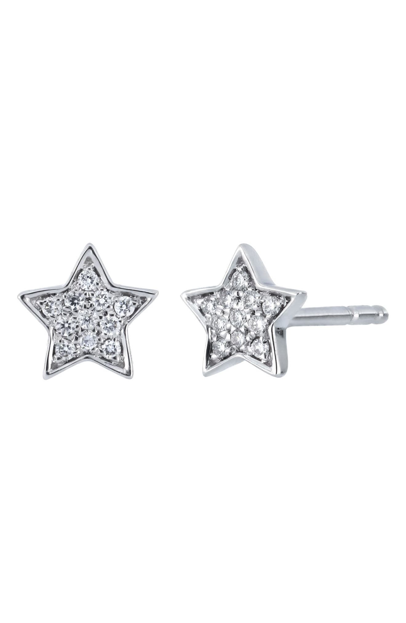 18K Gold Icons Star Shape Diamond Stud Earrings - 0.05 ctw (Nordstrom ...