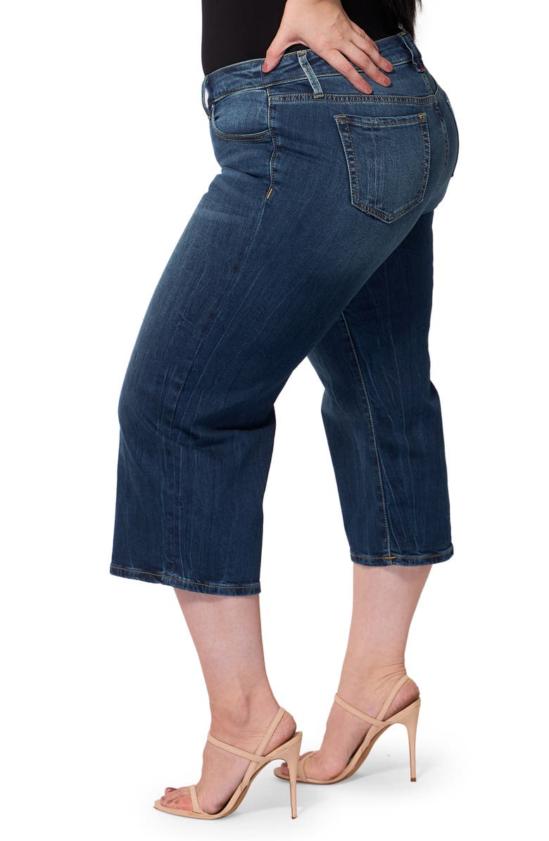 SLINK Jeans Mid Rise Wide Leg Crop Jeans | Nordstrom