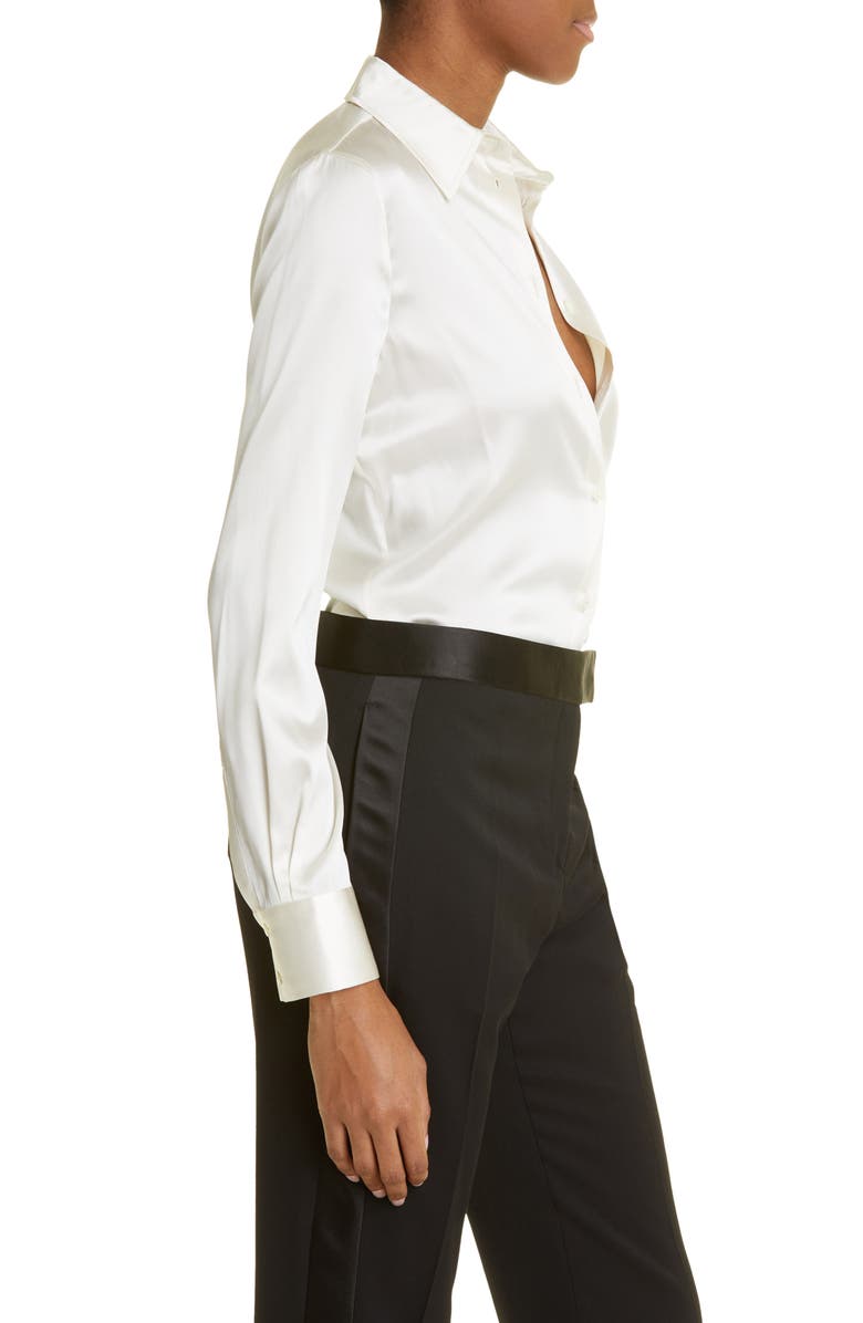 TOM FORD Satin Button-Up Shirt | Nordstromrack