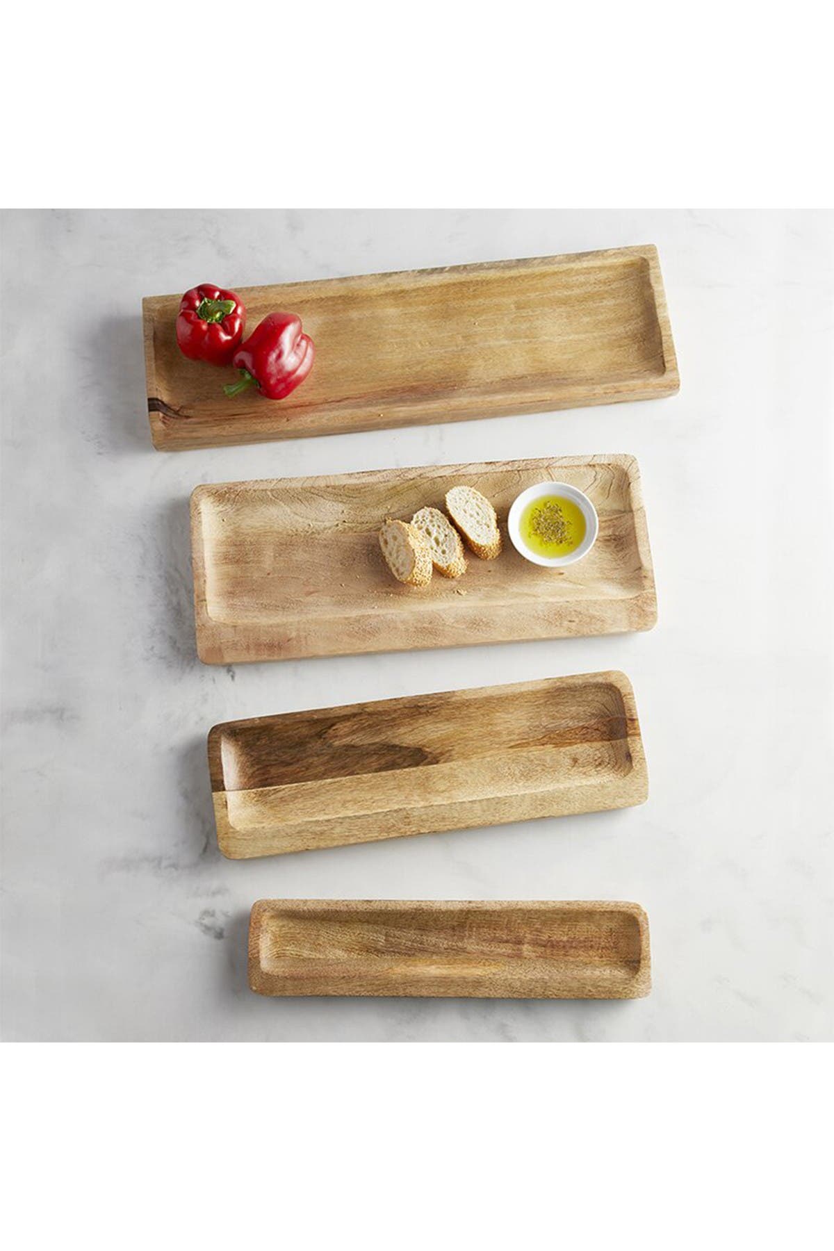 CREATIVE BRANDS Wooden Retangular Long Tray | Nordstromrack