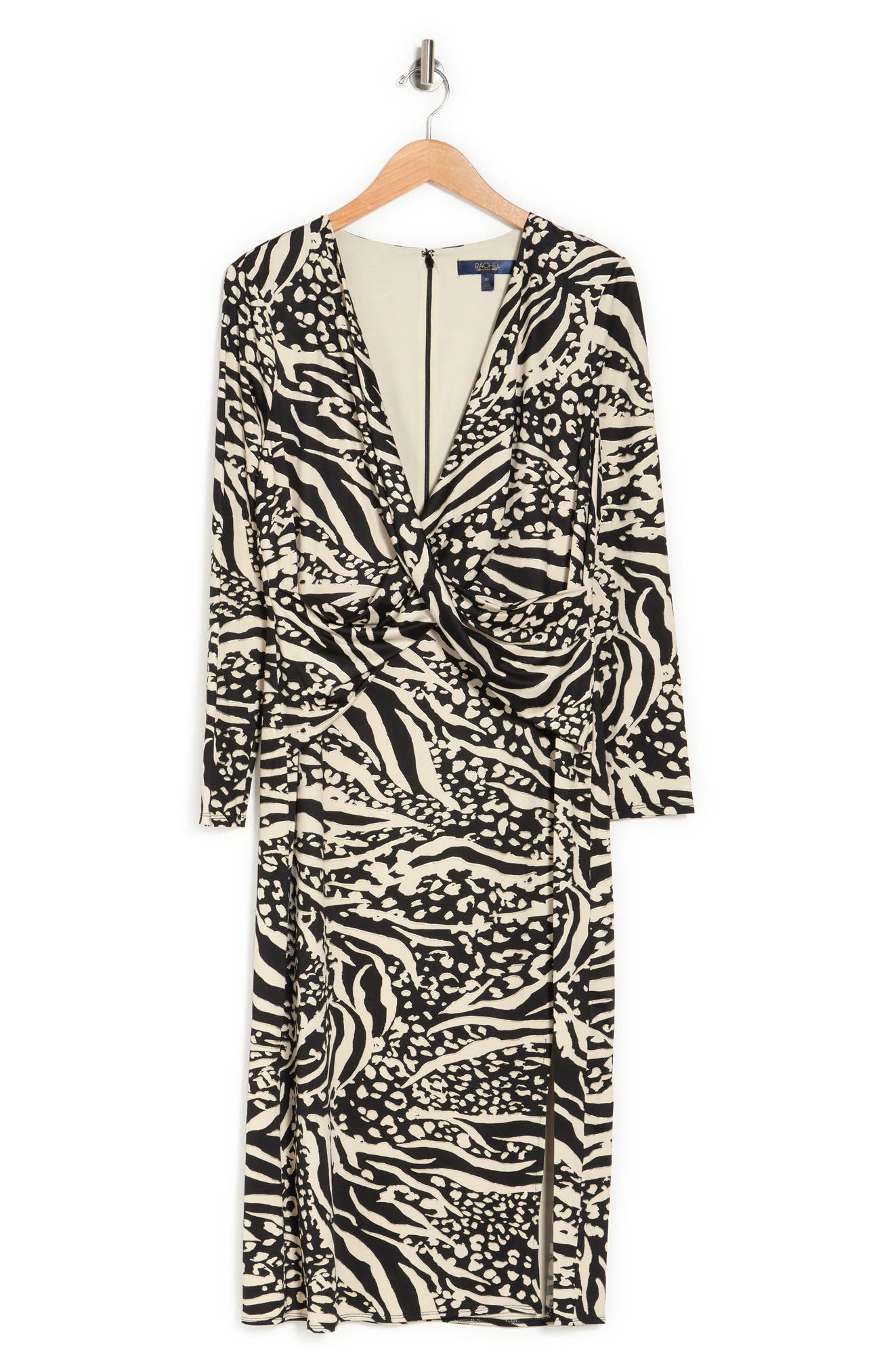 RACHEL Rachel Roy RACHEL ROY Printed Front Twist Midi Dress | Nordstromrack